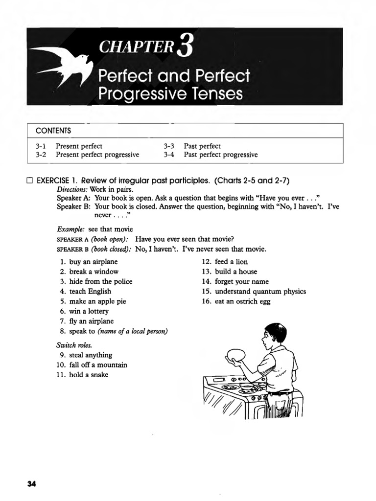 Chapter3 - Perfect and Perfect Progressive Tenses | PDF