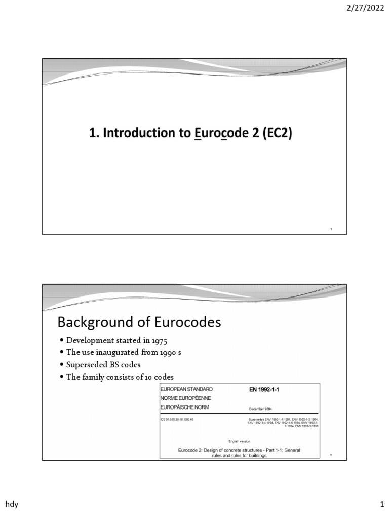 Background of Eurocodes | PDF