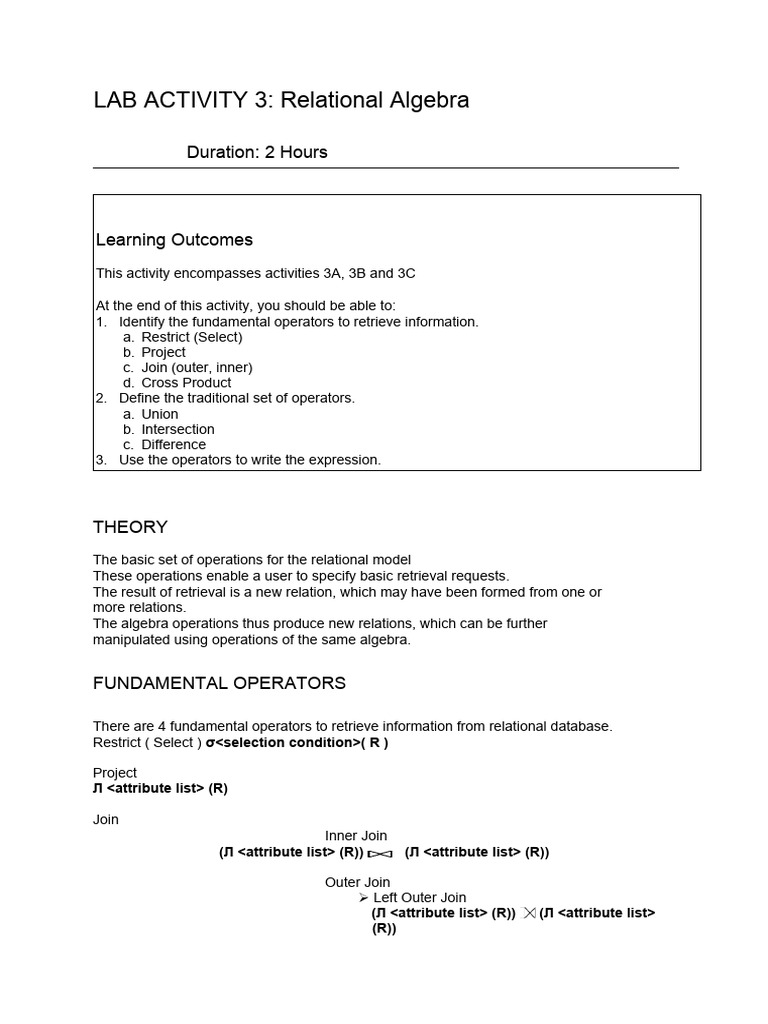 Lab Activity 3 DD | PDF