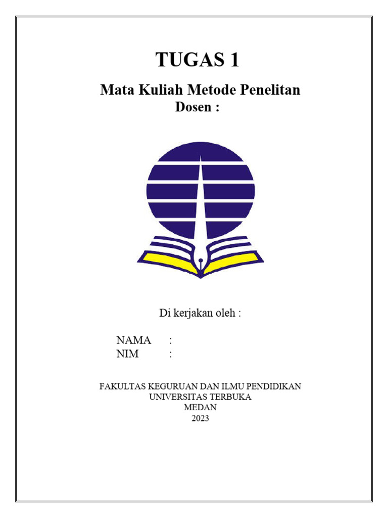 Ut Cover Tugas 1 Versi 1 | PDF