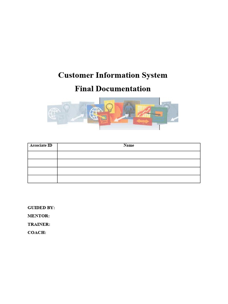 Customer Information System Documentation | PDF | Data Warehouse ...