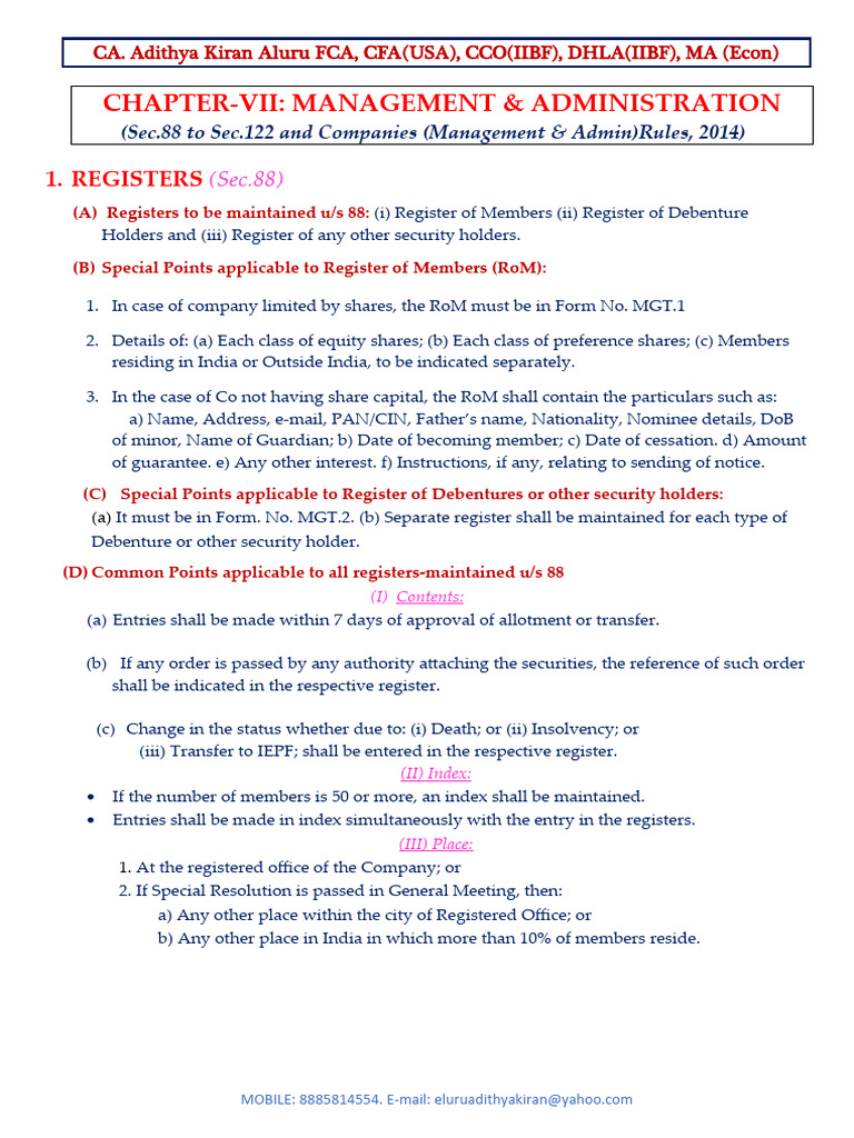 Ch.7.management and Administration | PDF | Proxy Voting | Electronic Voting