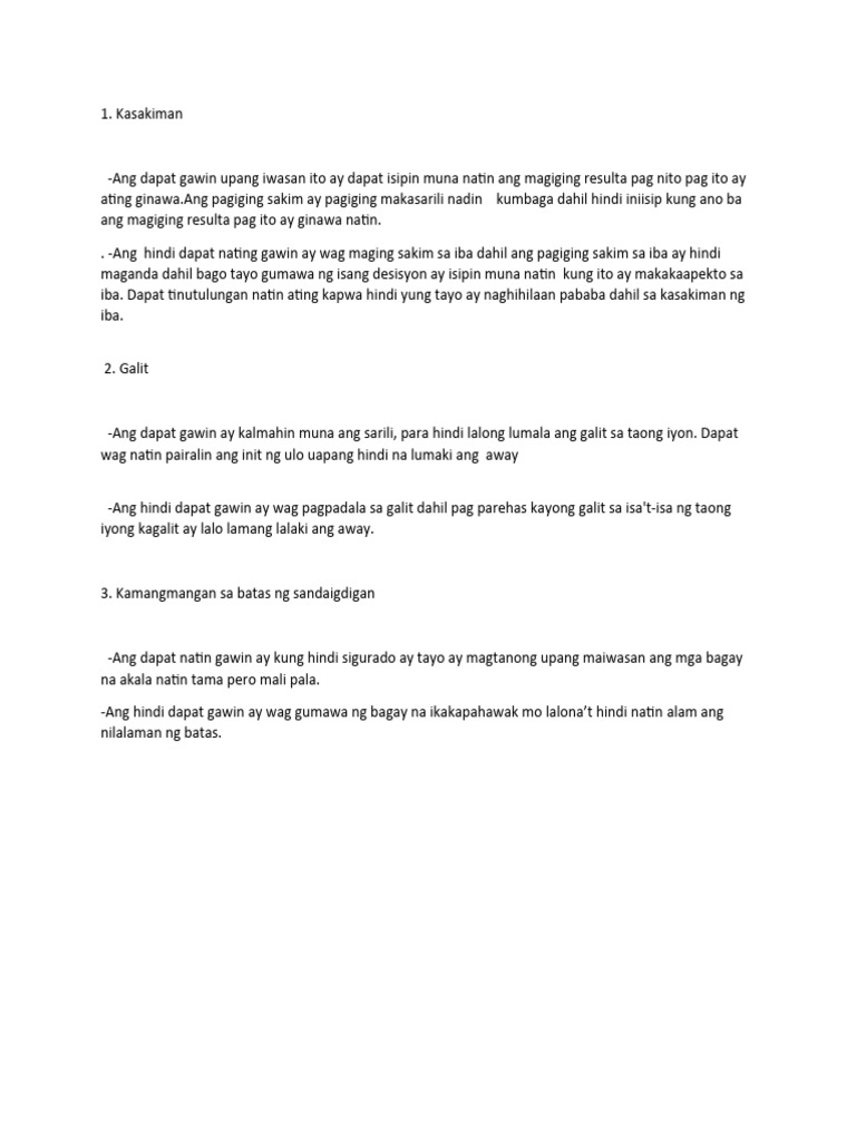 Tatlong Mukha NG Kasamaan | PDF