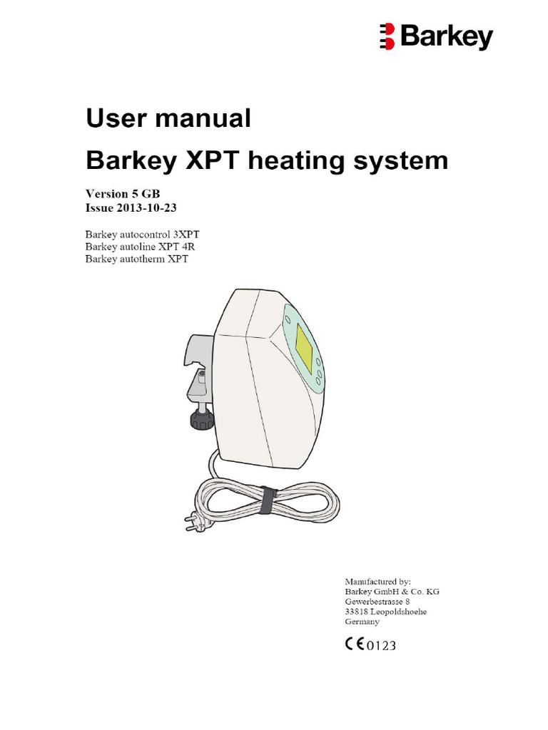 Barkey Autocontrol XPT User Manual | PDF