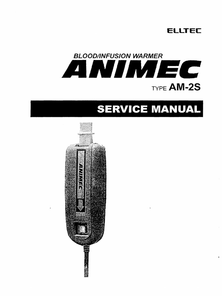 Elltec Animec AM-2S Blood-Infusion Warmer Service Manual | PDF | Sensor ...