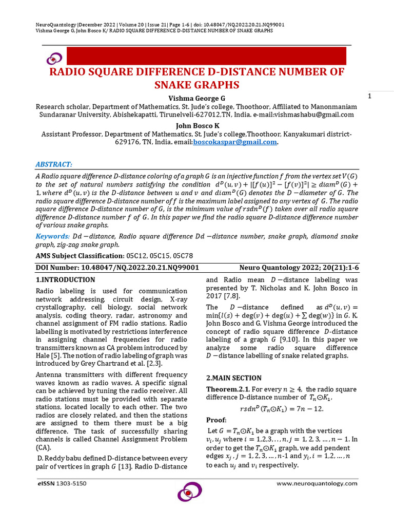 Medical Scopus Journal 27 | PDF | Vertex (Graph Theory) | Radio