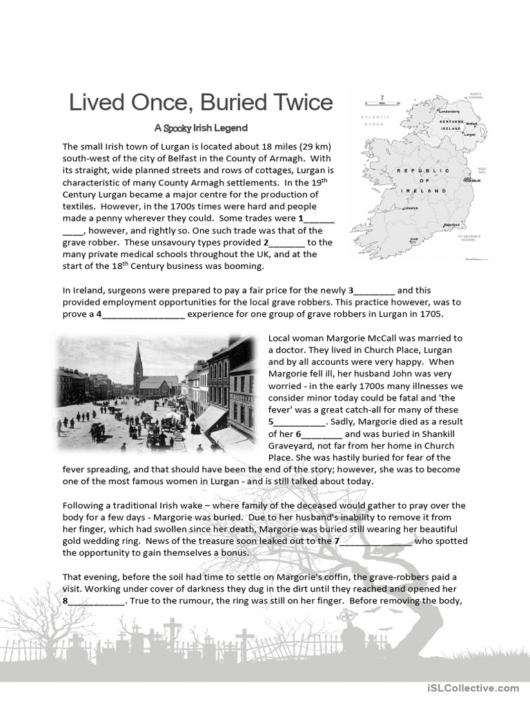 Lived Once, Buried Twice - A Spooky Irish Tale | PDF | Burial | Cadaver