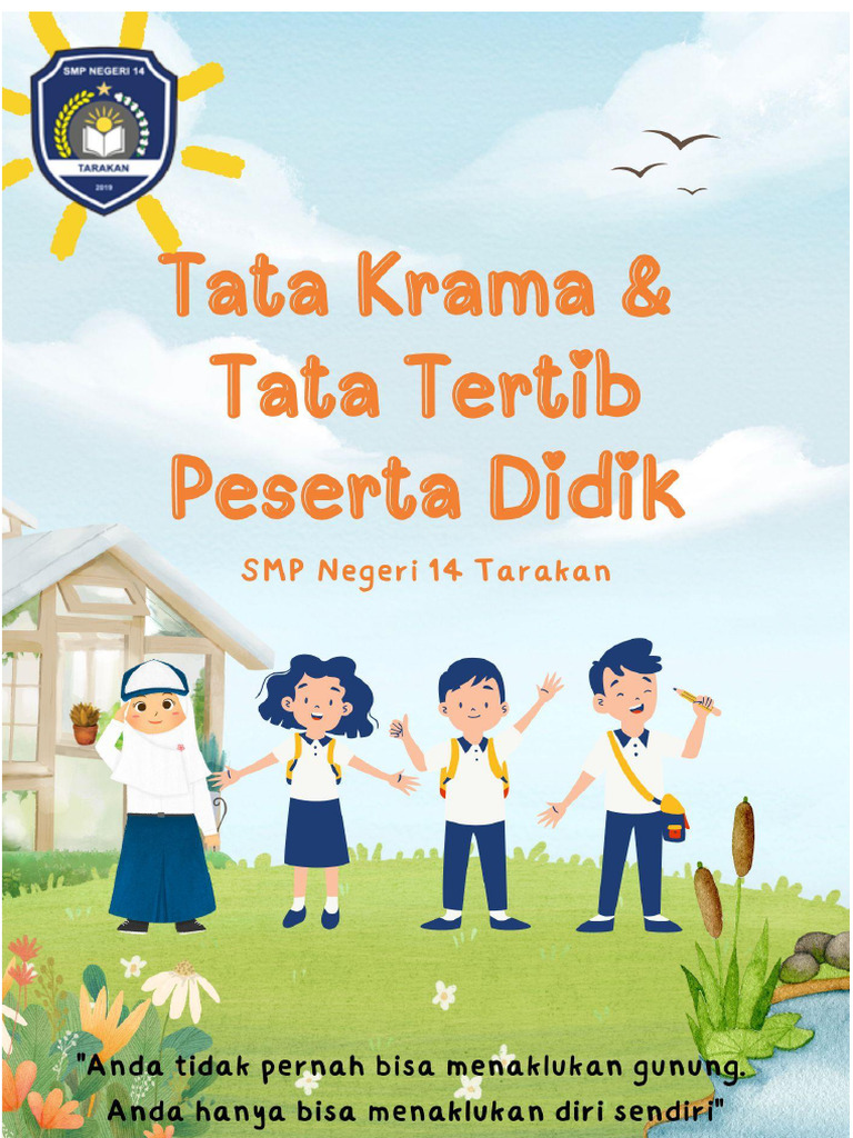 Tata Tertib Peserta Didik SMP Negeri 14 Tarakan 2023 | PDF | Kesehatan Holistik