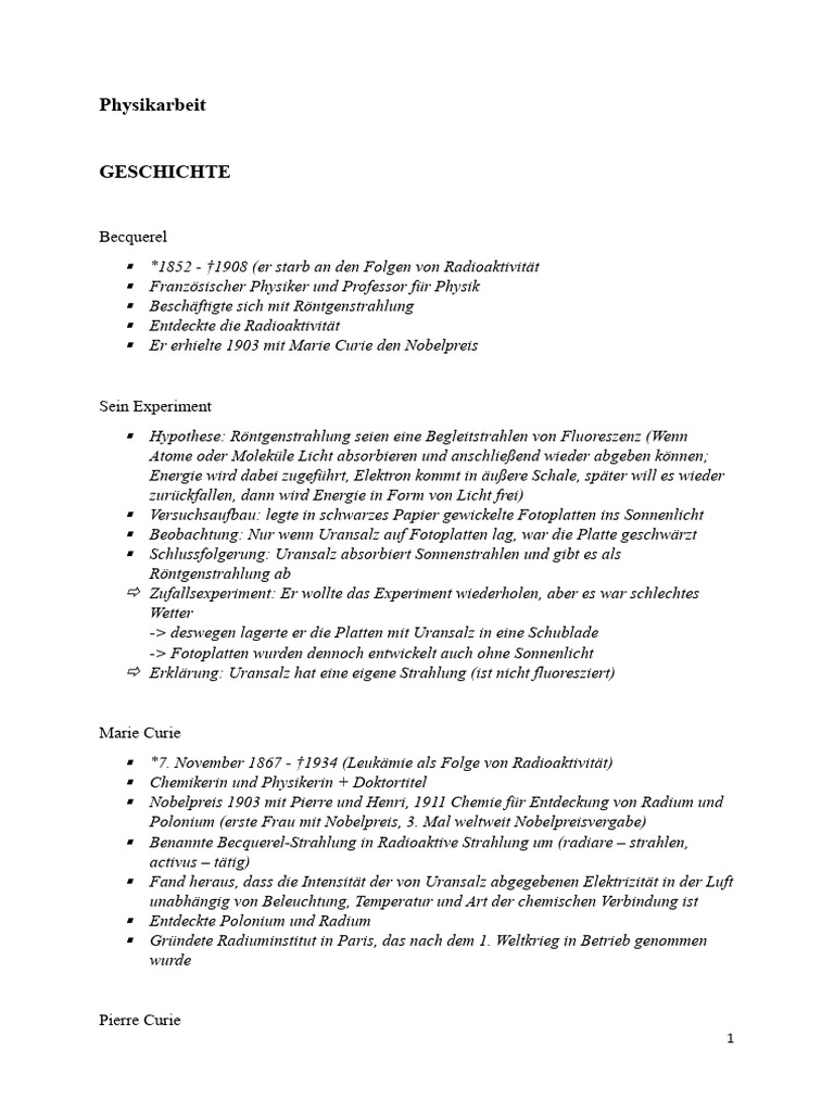 Physik Präsentationen Lernzettel Arbeit | PDF