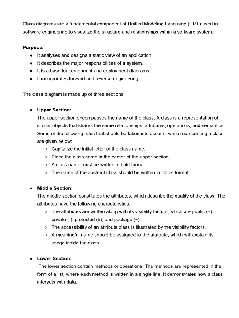 Unit 2 Class Diagrams Pdf Inheritance Object Oriented Programming Class Computer