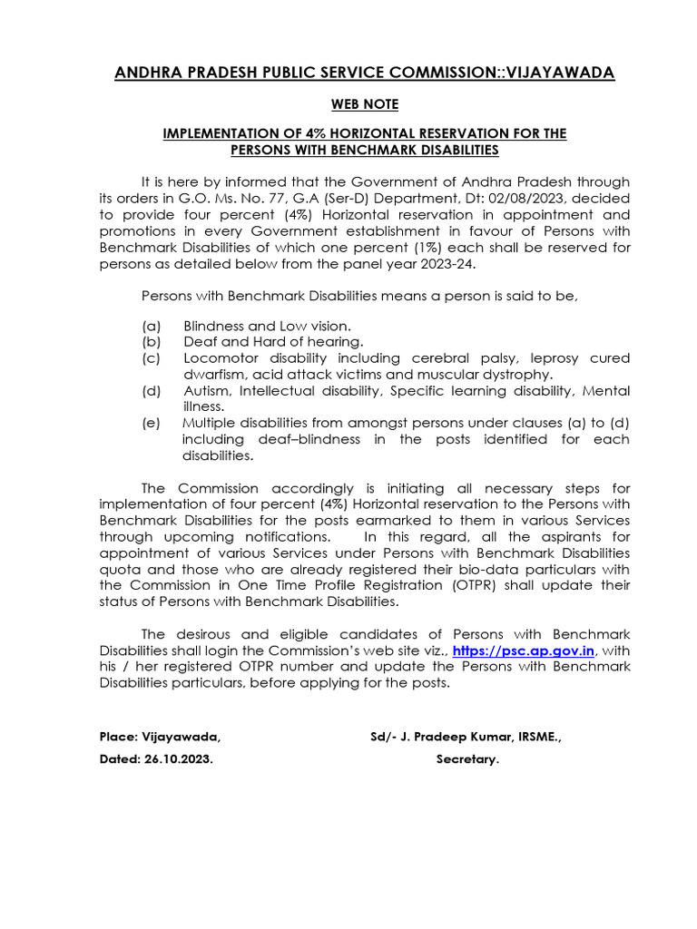 WEB NOTE For PBDs - 26102023 | PDF