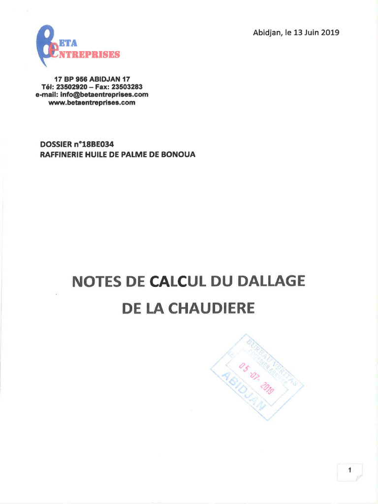 Note de Calcul Dallage | PDF