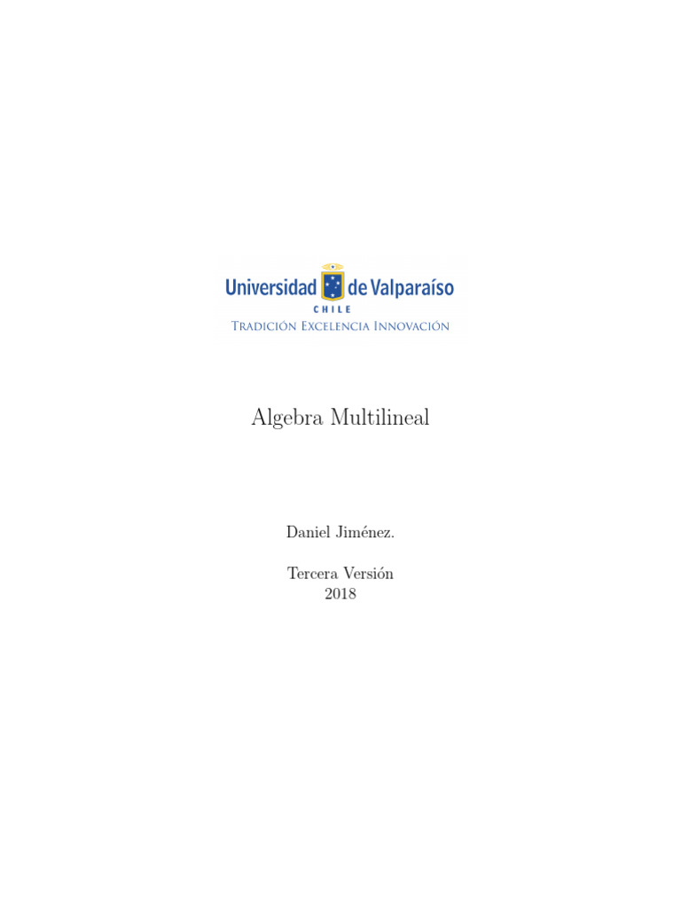 Algebra Multilineal | PDF