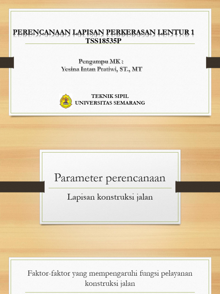 Perencanaan Lapisan Perkerasan Lentur 1 | PDF Perencanaan Lapisan Perkerasan Lentur 1 | PDF