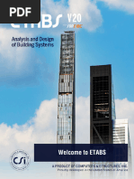 ETABS Trial - BUILDING ANALYSIS AND DESIGN | PDF | Computing