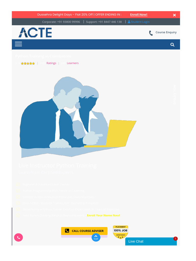 Python Training Offer in Coimbatore | PDF | Python (Programming Language) | Educational Technology