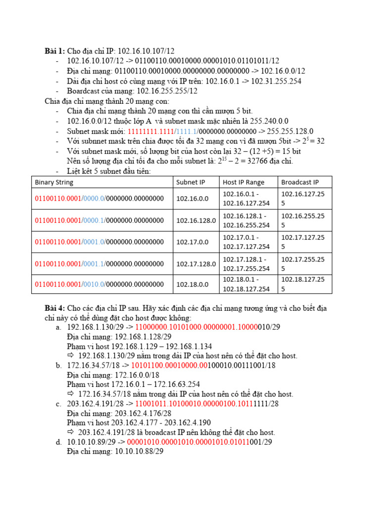 Nhapmon Mang May Tinh | PDF