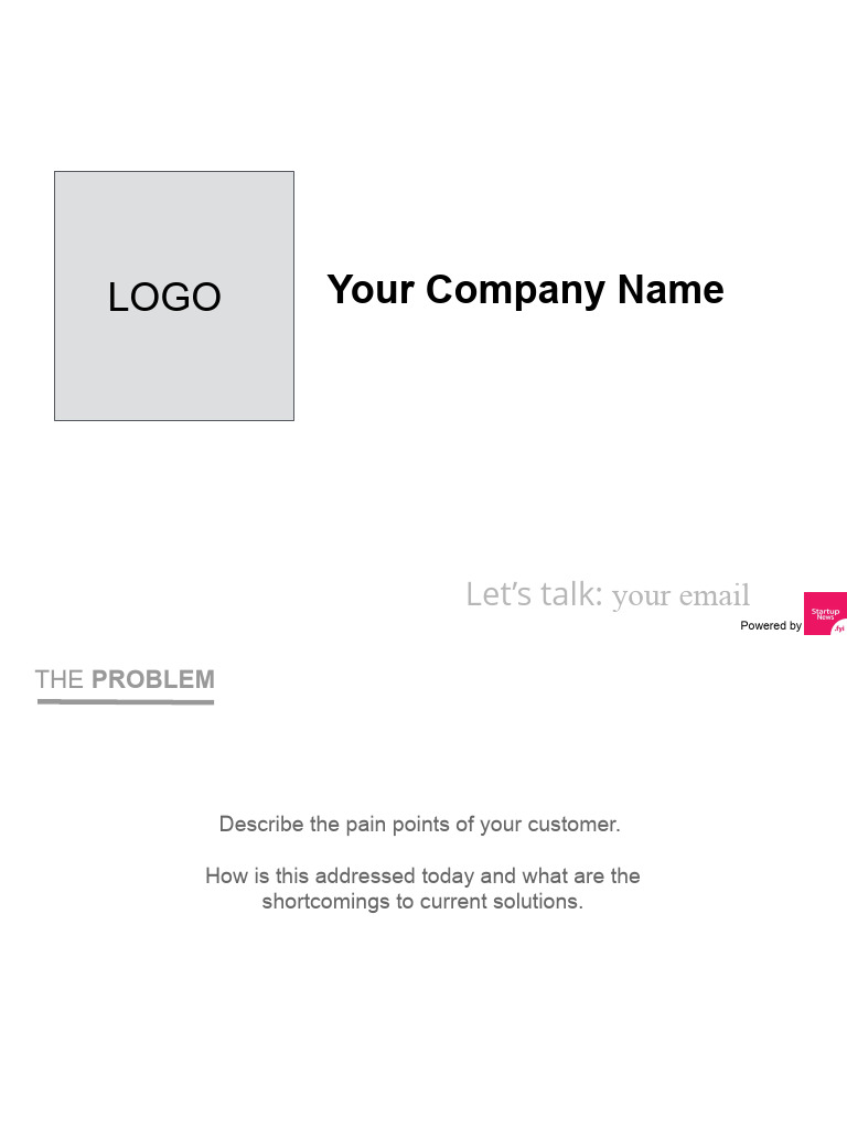 Pitch Deck Template | PDF