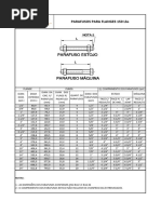 Tabela de Flanges | PDF | Metais | Materiais de construção