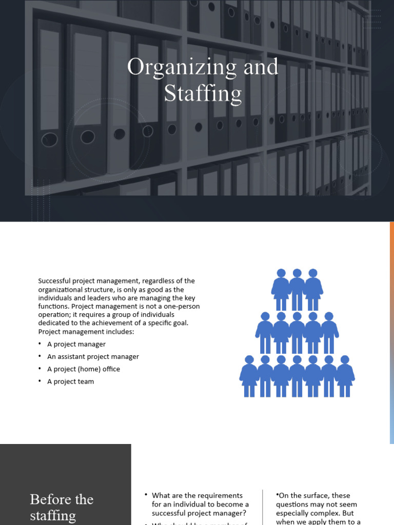 Project Organization and Staffing Essentials | PDF | Project Management ...