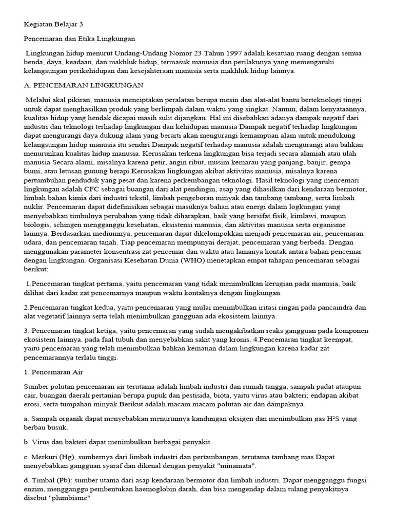 Rangkuman IPA Modul 5 (KB 3) | PDF