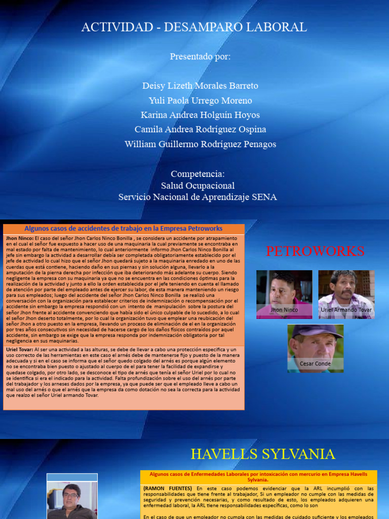 Actividad - Desamparo Laboral | PDF