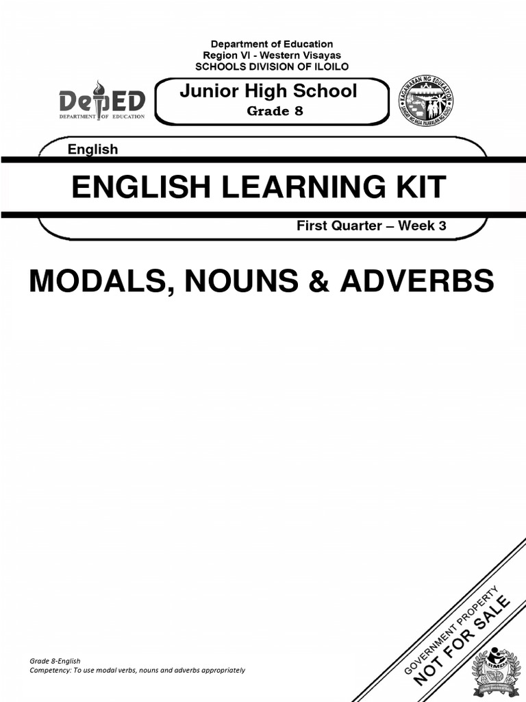 English8 Week3 | PDF | Verb | Adverb