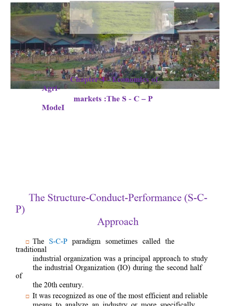 Agri Market Chapter 4 - The SCP Model | PDF | Market Power | Market (Economics)