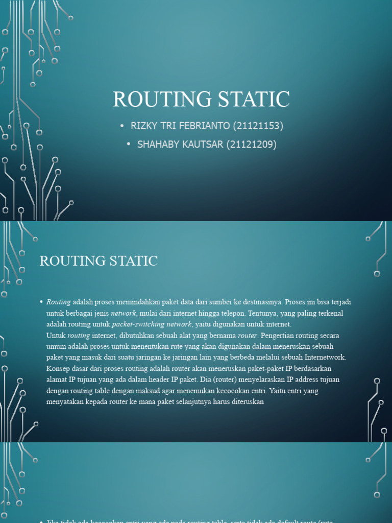 Routing Static | PDF