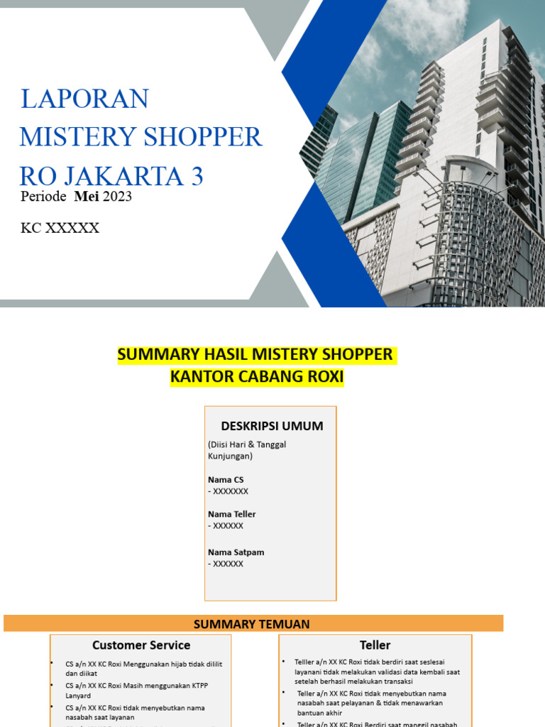 Contoh Laporan PPT Mishop | PDF