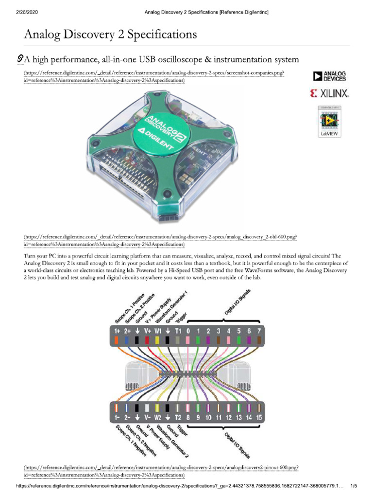 Analog Discovery Pdf