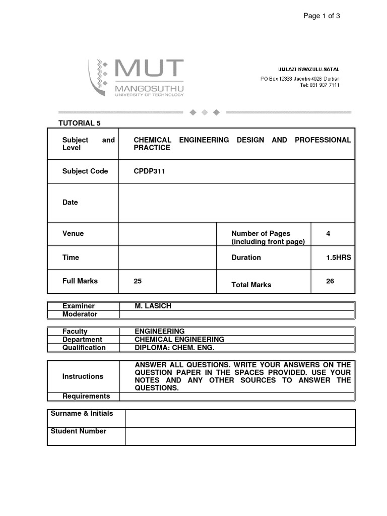 CPDP311 Tutorial 5 | PDF