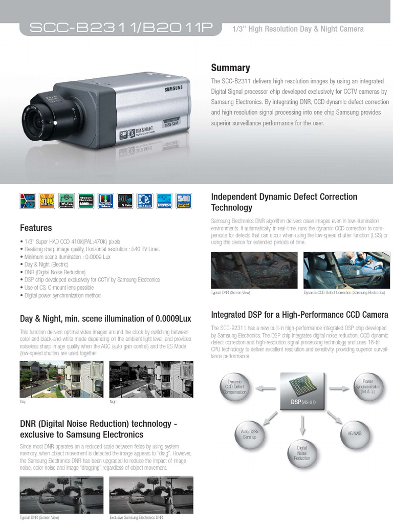 SCC-B2011 Camera | PDF