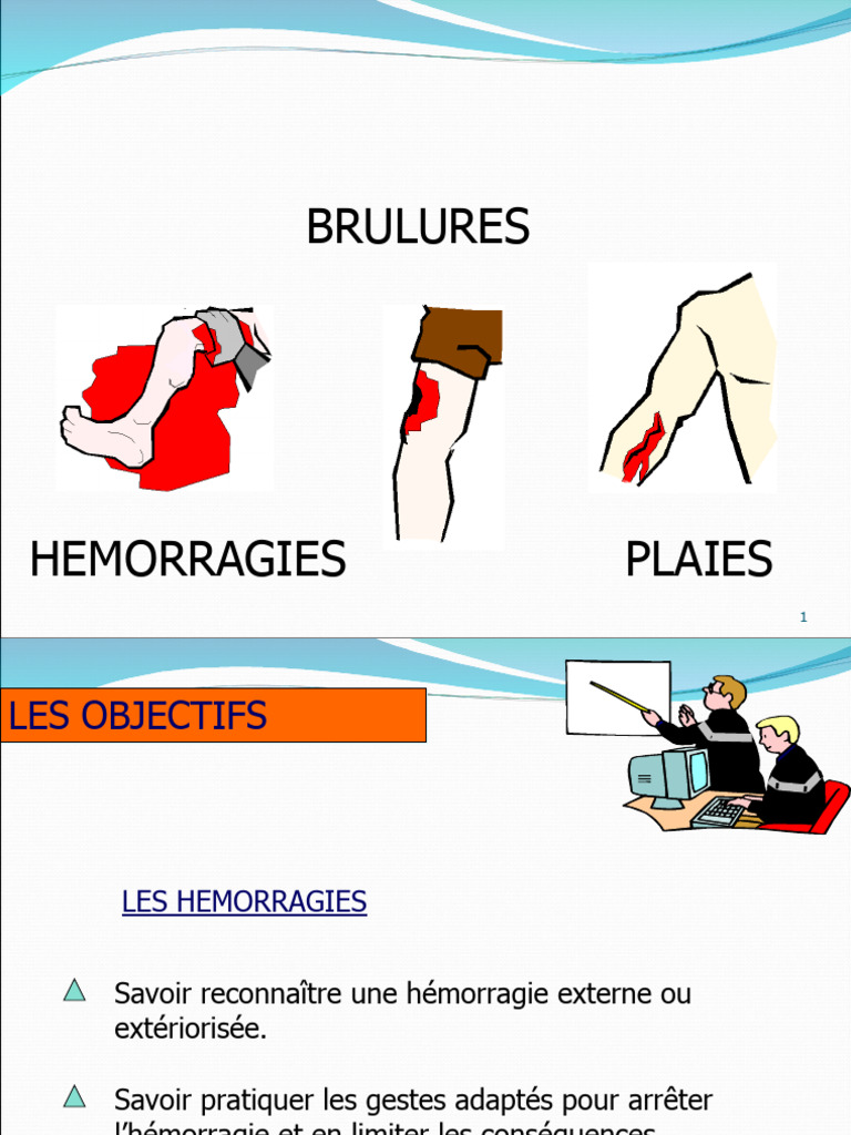 Plaies Et Brulures | PDF | Brûlure | Saignement