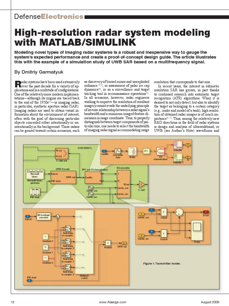 Simulink | PDF | Radar | Ultra Wideband