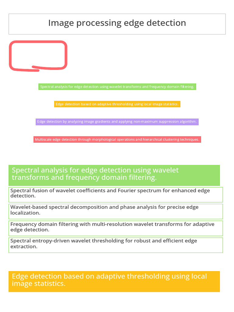 Image Processing Edge Detection Outline | PDF | Wavelet | Cluster Analysis