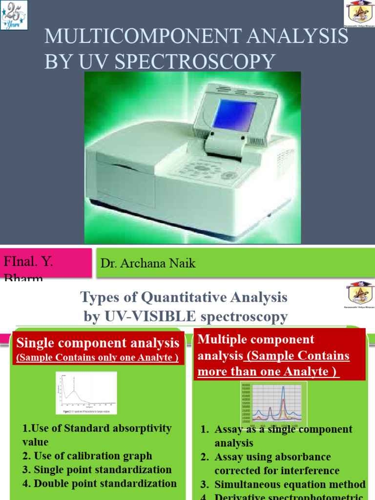 Multicomponent Analysis by UV Spectros | PDF | Science & Mathematics