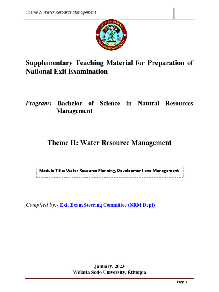 Module 2 WRM - Final | PDF