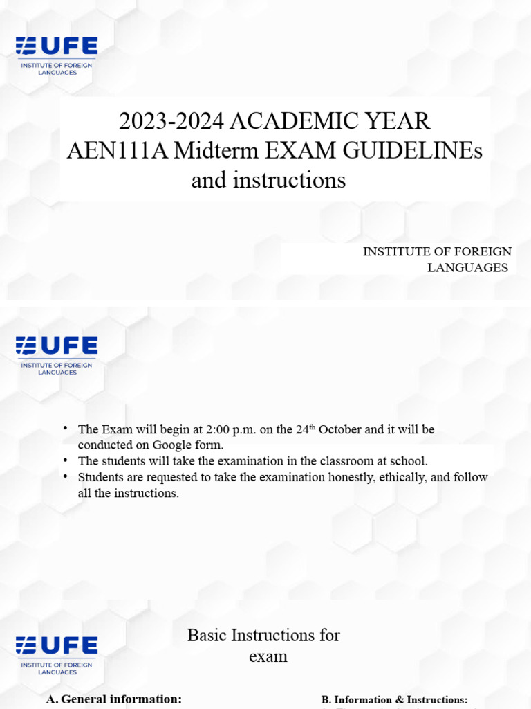 AEN111A Midterm Exam Guidelines 2023 | PDF | Wellness