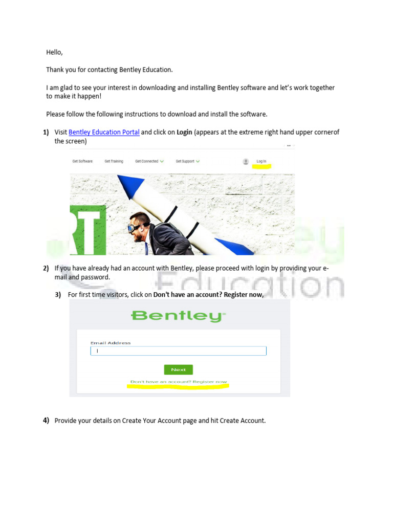 Bentley - Education - How - To - Download - Bentley Software (For ...