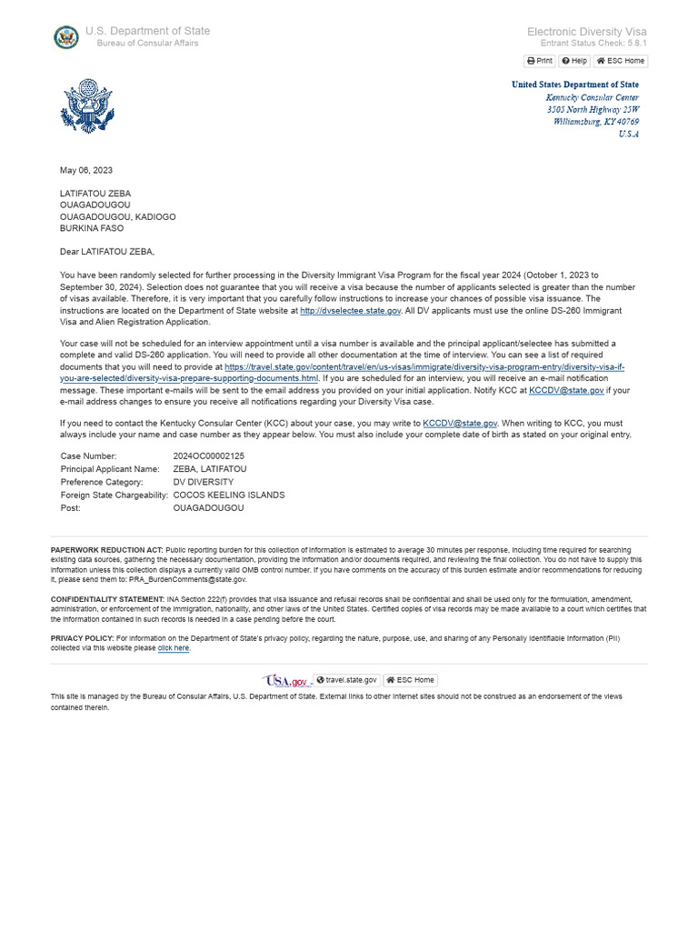 Entrant Status Check Web Site | PDF | Travel Visa | Government