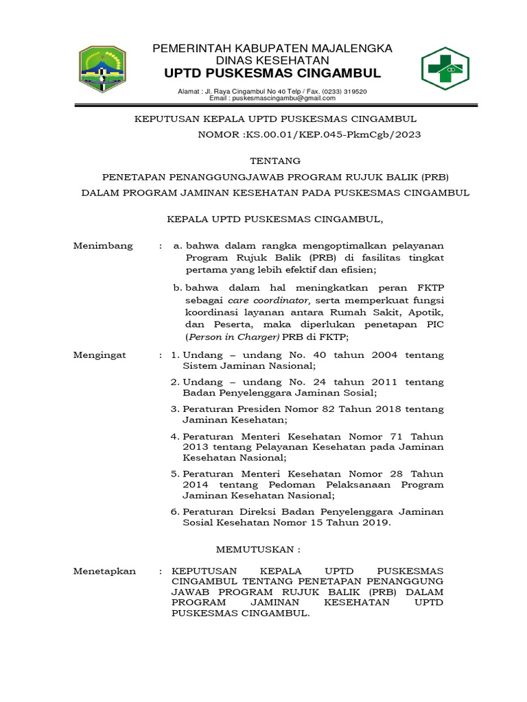 SK Rujuk Balik | PDF | Pengembangan Diri