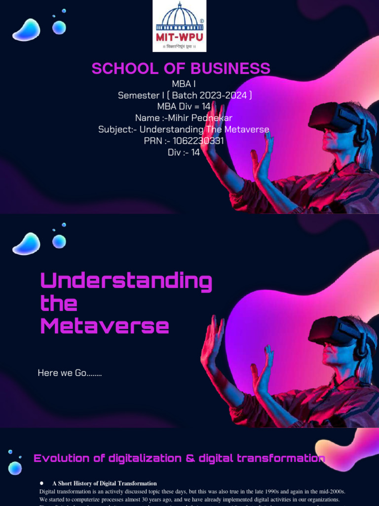 Understanding Metaverse & Digital Evolution | PDF | Computers