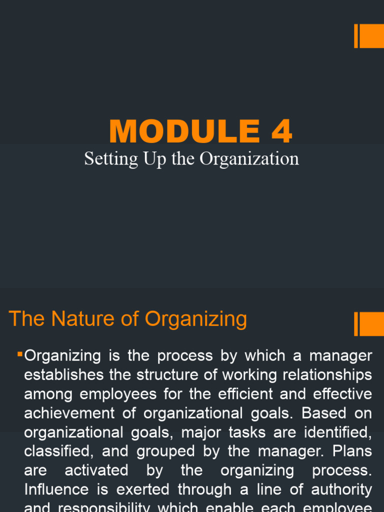 MODULE 4 Management | Download Free PDF | Organizational Structure ...