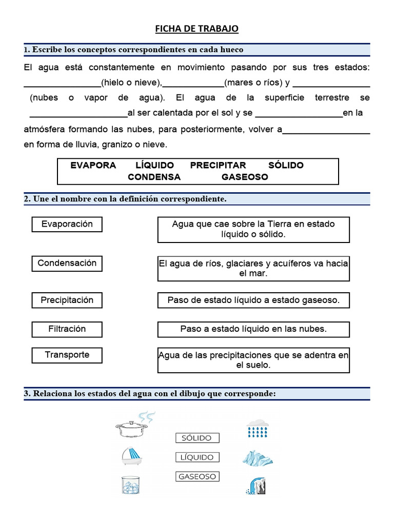 Ciclo Del Agua | PDF | El ciclo del agua | Agua
