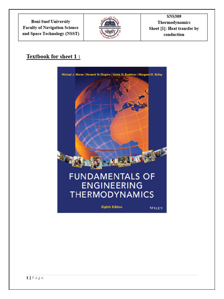 Thermodynamics Sheet 1 Problems | PDF