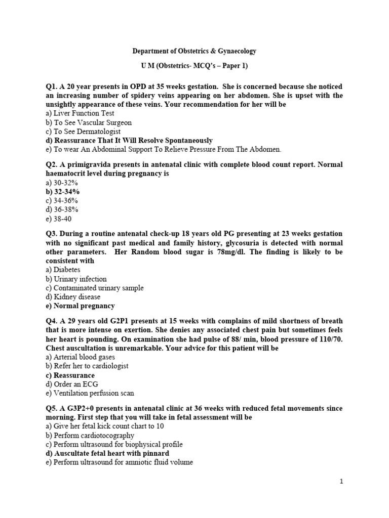 Obs-UM - Paper - 1 | Download Free PDF | Childbirth | Gestational Diabetes
