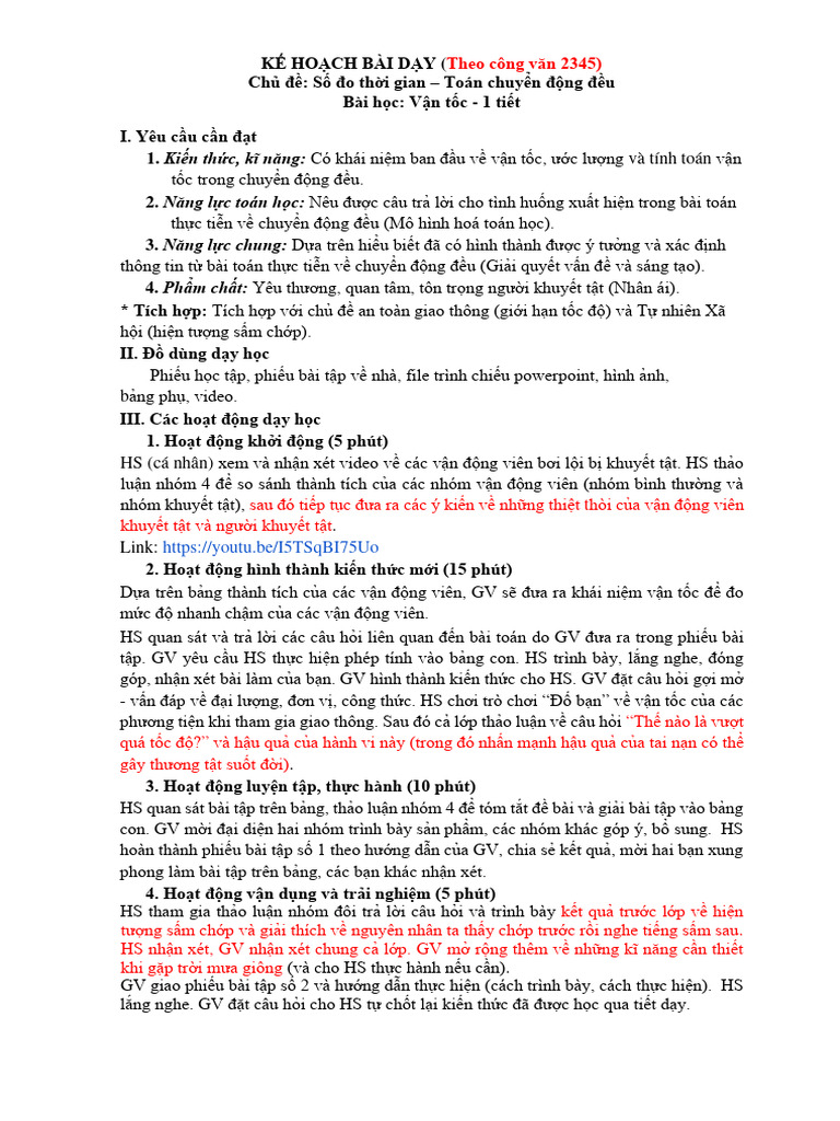 KHBD Tích H P | PDF