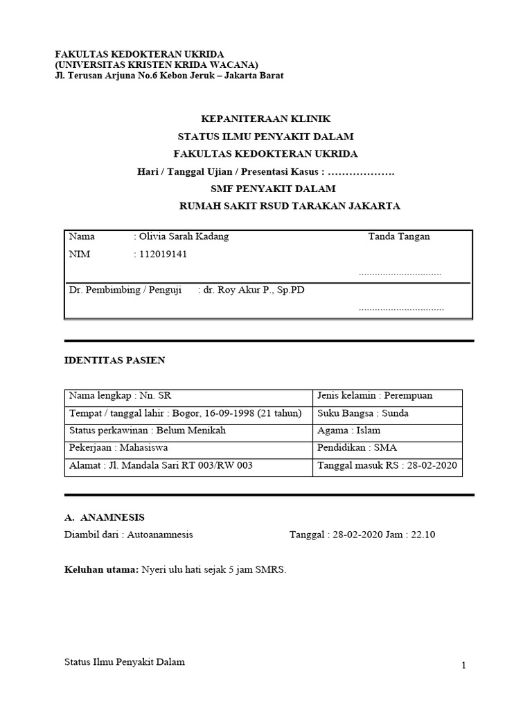 Olivia Ipd Status | PDF