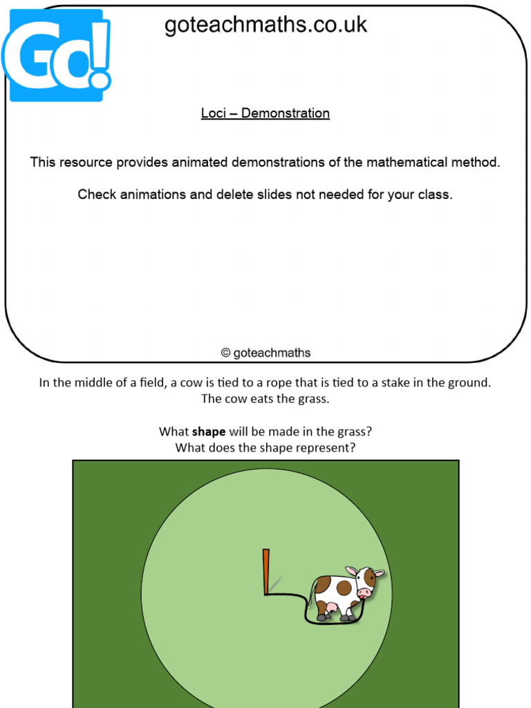 Loci Animations: Math Demonstrations | PDF | Elementary Mathematics ...